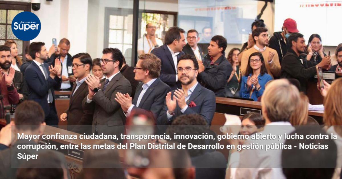 Mayor confianza ciudadana, transparencia, innovación, gobierno abierto ...