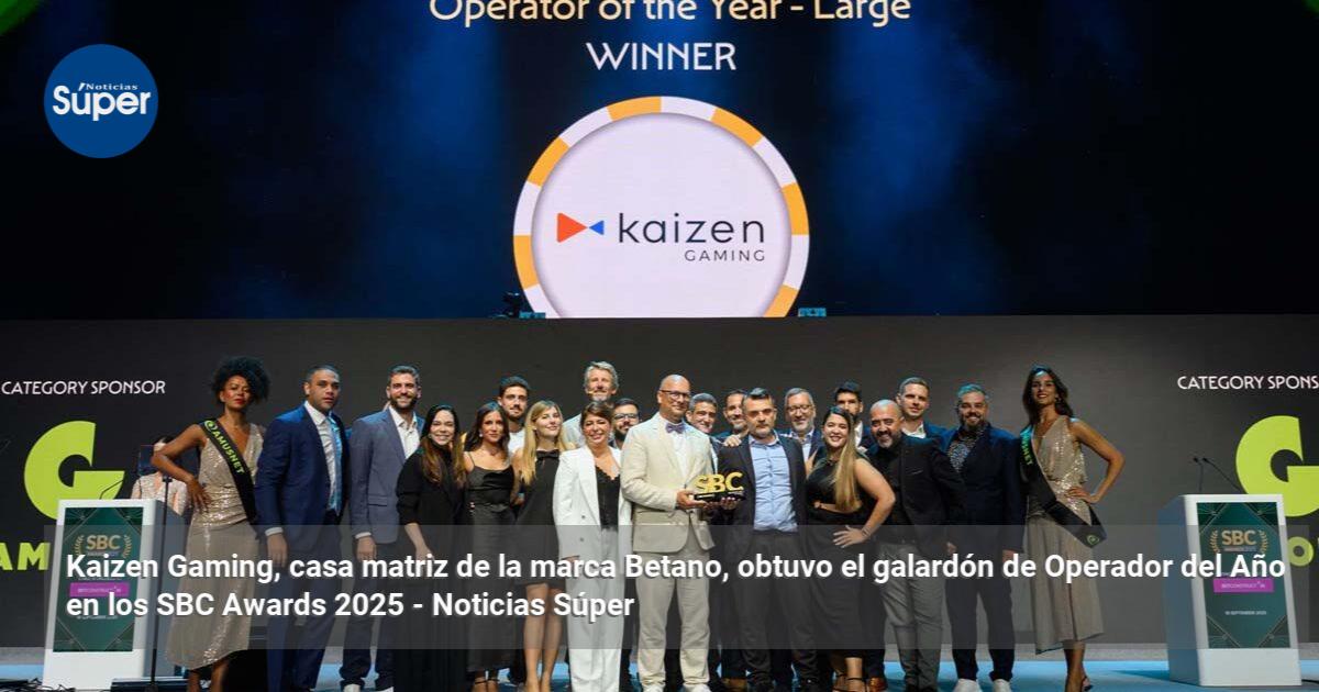 Kaizen Gaming, casa matriz de la marca Betano, obtuvo el galardón de ...